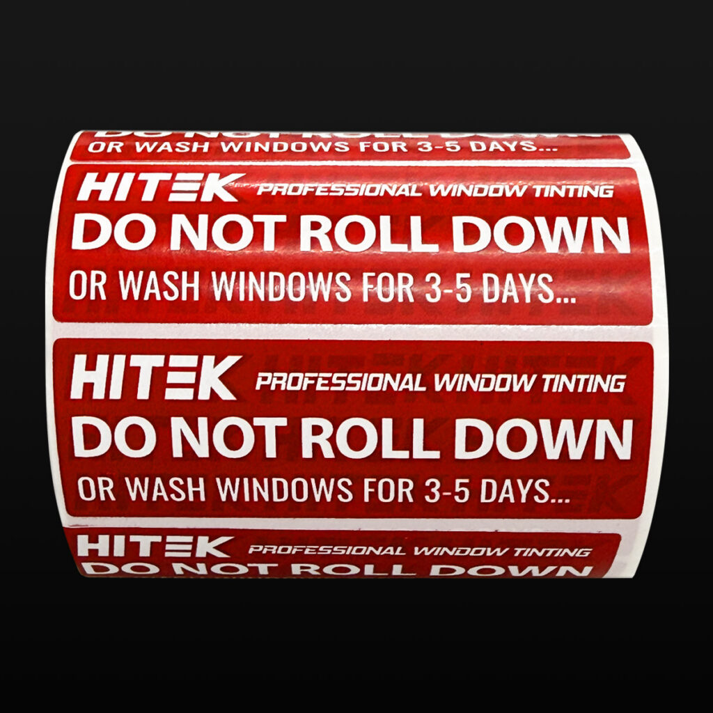 Do not Roll Down Stickers - HITEK