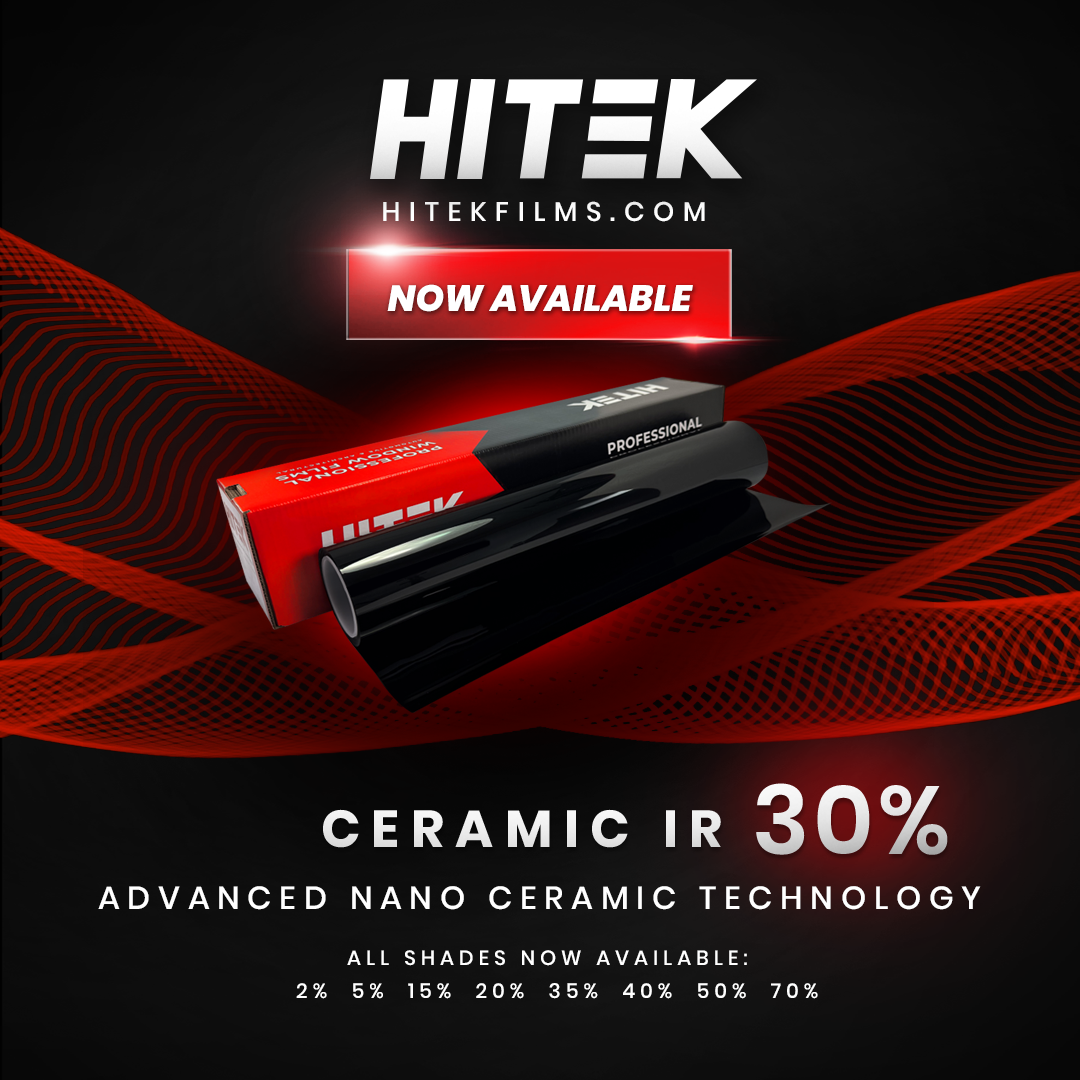 HITEK Ceramic IR 30% Window Tint. Balanced Nano Ceramic Film Now ...